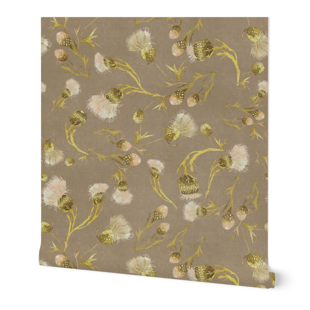 Antique Thistle Wallpaper - Neutral – Elizabeth Peitzman