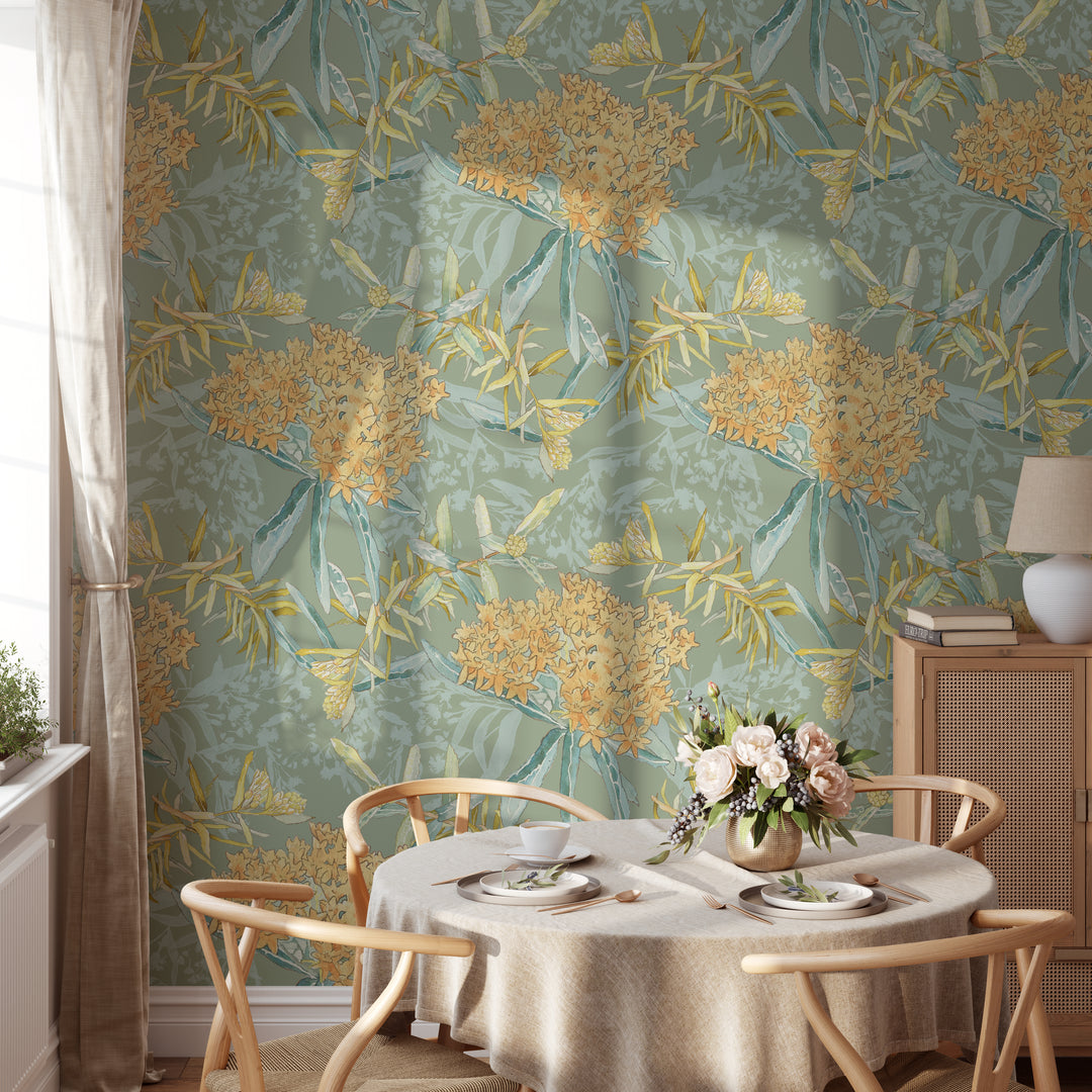 Legacy Garden Wallpaper - Sage – Elizabeth Peitzman